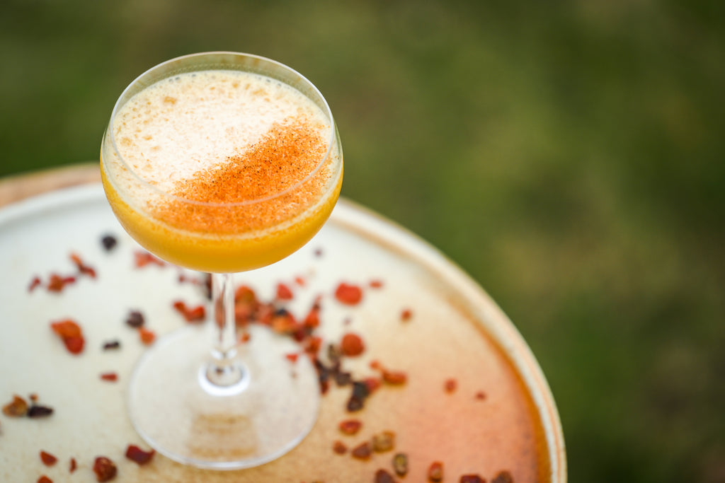 Sunrise Daiquiri - frisk havtorn-cocktail med verdens bedste lyse rom